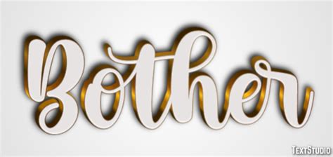 Bother Text Effect And Logo Design Word