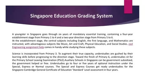 Ppt Singapore Education Grading System Powerpoint Presentation Free