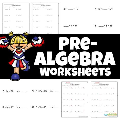 Basic Algebra Worksheets Grade 6