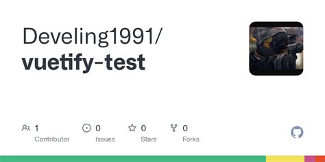 Github Develing1991vuetify Test