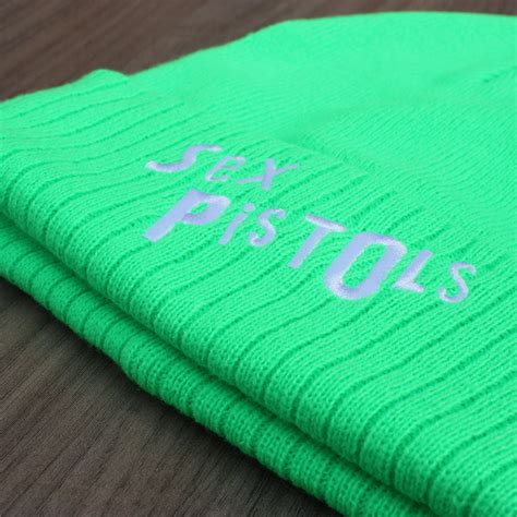 Sex Pistols Logo Fluorescent Green Beanie Todestrieb