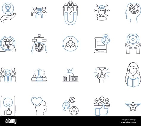 Customer Service And Satisfaction Line Icons Collection Satisfaction Customer Service