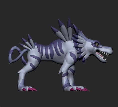 Stl File Digimon Garurumon 🐉 ・3d Print Model To Download・cults