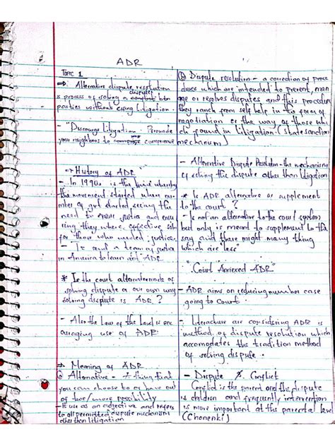 Adr Full Notes Pdf
