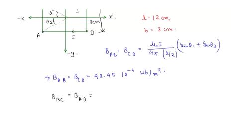 Solved 57 An 8 Cm 12 Cm Rectangular Loop Of Wire Situated In The X Y Plane With The Center