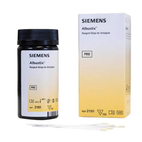 Albustix Reagent Test Strips For Protein In Urine Box Of 100