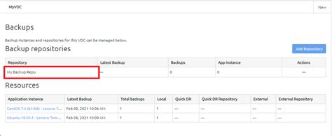 Registering An External Backup Repository Thinkagile Cp Lenovo Docs