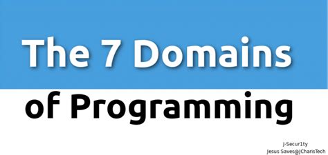 the 7 domains of programming jcharistech