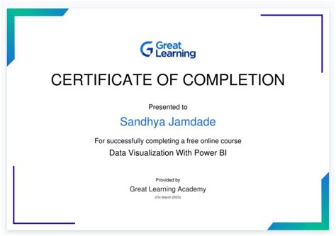 Greatlearningacademy Greatlearning Glacertificate Learning Datavisualization Powerbi