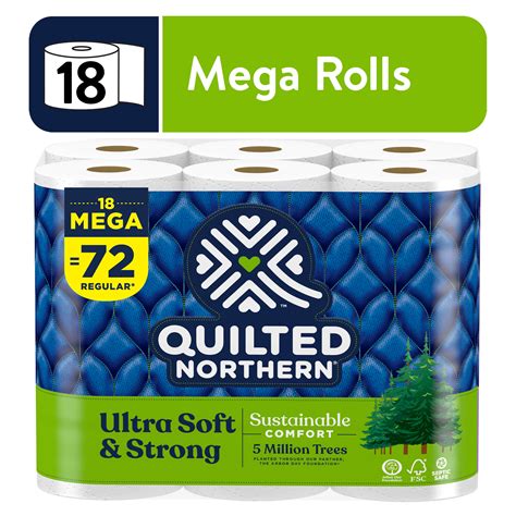 Quilted Northern Ultra Soft And Strong Toilet Paper 18 Mega Rolls 72