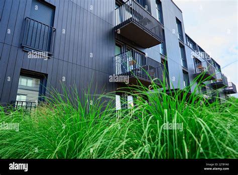 Modern Architecture Residential Area With Modern Apartment Building