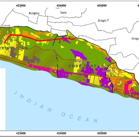 Graph Presented The Potential Exposure Of Anthropogenic Landform To