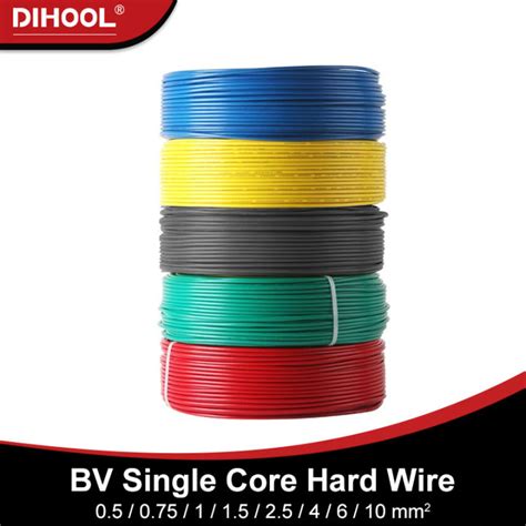 Bv Hard Wire Single Core 20 19 18 16 14 12 10 8 Awg Solid Copper Pvc