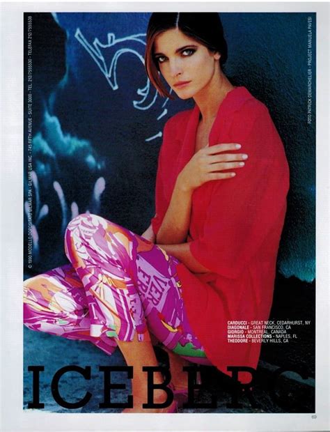 Stephanie Seymour For Iceberg 90s Supermodel Fashion 1990 Stephanie