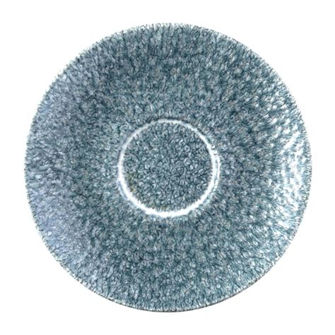 Churchill Raku Duo Cappuccino Saucer Topaz Blue 159mm 12 Pack Fs934