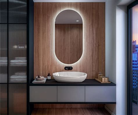 Espejo De Baño Con Iluminación Luz Led 60x80cm Espejo De Pared