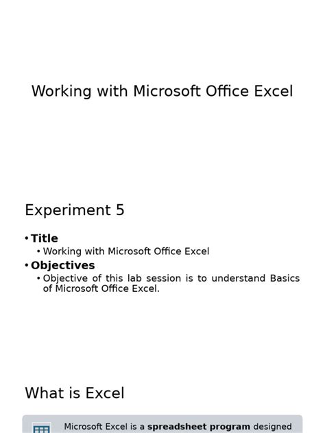 Lab5ict Pdf Microsoft Excel Boolean Data Type