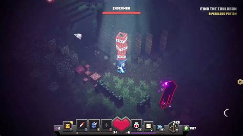 Minecraft Dungeons Enderman Boss Fight Youtube