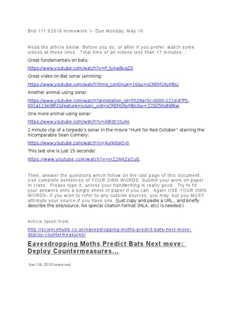 Bat Moth Antagonistic Coevolution 3 Pdf Predation Evolution