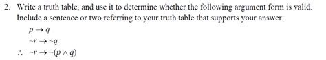 Solved Write A Truth Table And Use It To Determine Chegg