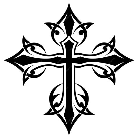 Decorativo Cruz Cristiana Fe Cristianismo Religión Elemento Cristo Dios