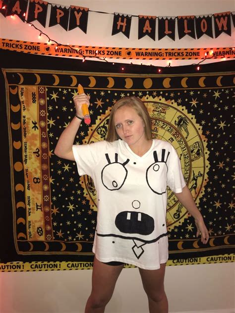 Doodlebob Halloween Costume Spongebob In 2025 Spongebob Costume