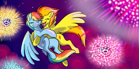 Mlp Rainbow Dash And Spitfire Kiss Mlp Rainbow Dash And Spitfire Kiss