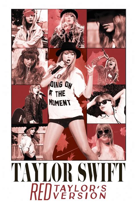 Taylor Swift The Eras Tour Red Taylor Swift Posters Taylor Swift