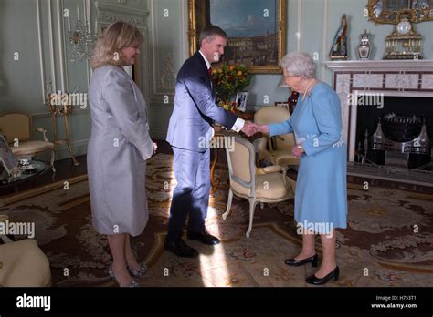 Queen Elizabeth Ii Receives Her Excellency Mrs Janice Charette The High Commissioner From