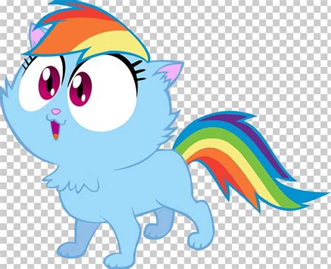 Nyan Cat Rainbow Dash Kitten Pony Png Clipart Animals Canid