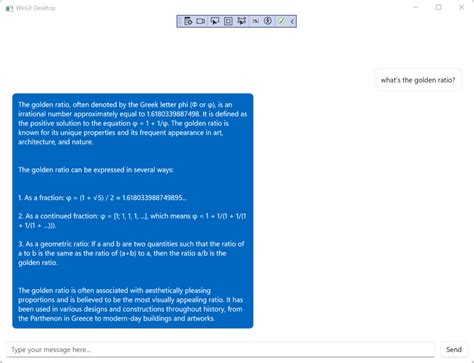 creating a winui3 chat application with the phi 3 model with semantic