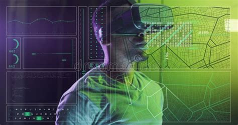 Image Of Data Processing African American Male It Engineer In Vr