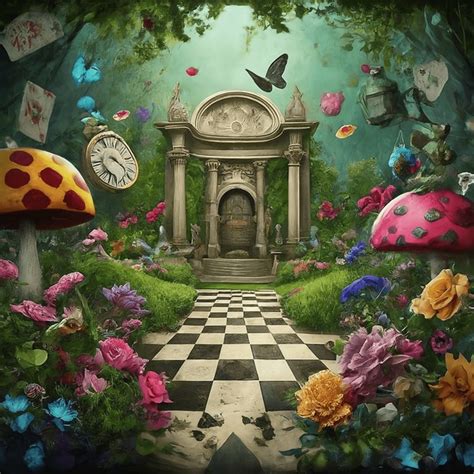 Classic Alice In Wonderland Background