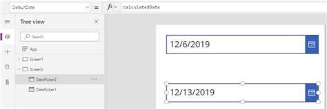 powerapps creating a date range stack overflow