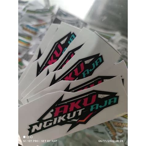 Jual Stiker Aku Ngikut Aja Shopee Indonesia