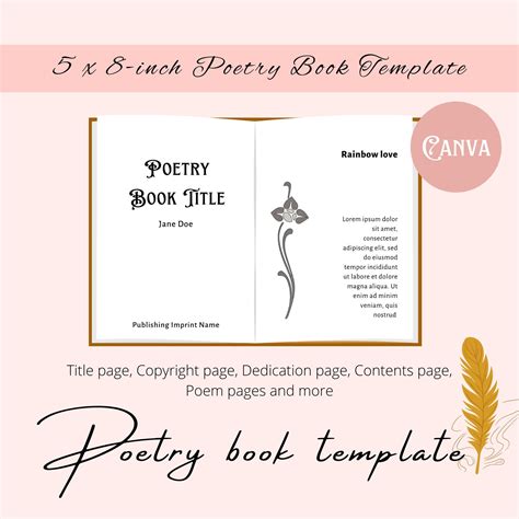 Poetry Book Template