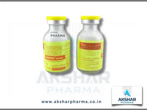 Thiopentone Thiosol 1g Injection At ₹ 2754bottle Thiopental Sodium