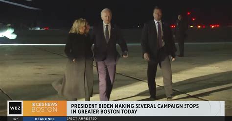 President Joe Biden Campaigning In Massachusetts Cbs Boston