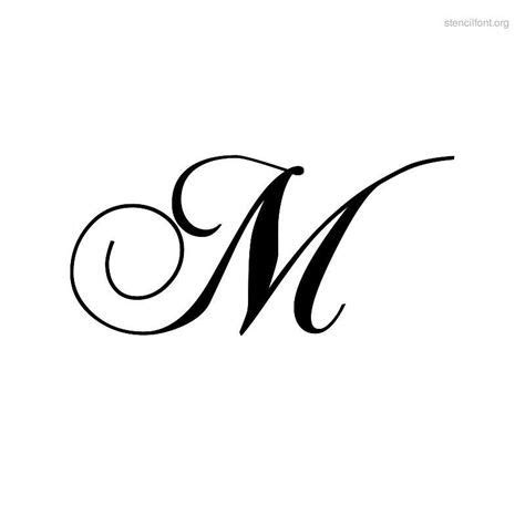 Letter M Script Yahoo Image Search Results Stencil Font Fancy