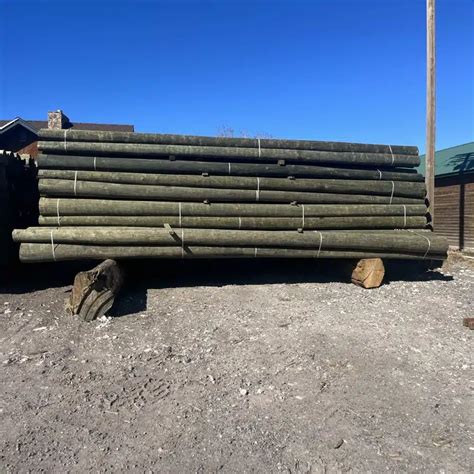 20 Foot Wood Pole Class 6 Treated Ponderosa Pine