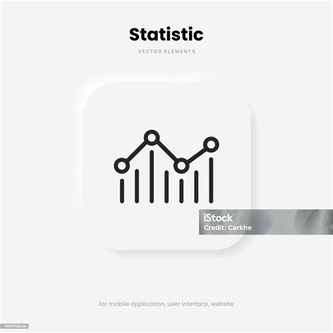 Ikon Statistik Ikon Statistik Analisis Keuangan 3d Grafik Tumbuh Simbol