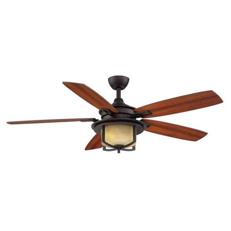 Hampton Bay Devereaux Ii 52 In Led Oil Rubbed Bronze Ceiling Fan With