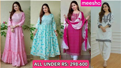 Meesho Dresses Haul Starts Rs 298 Only Best Summer Dresses Haul