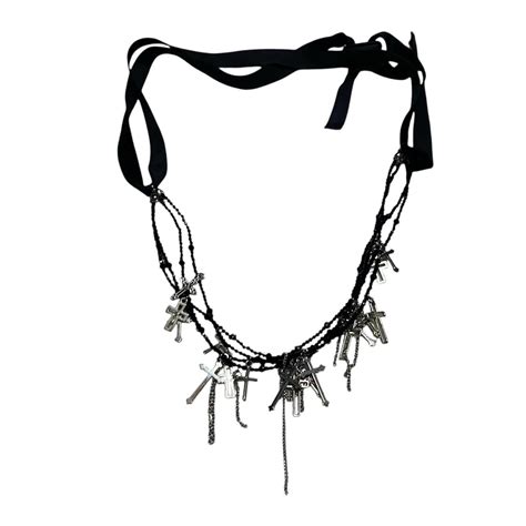 Gothic Style Emo Cross Necklace Amazing Piece Depop
