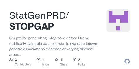 Github Statgenprdstopgap Scripts For Generating Integrated Dataset