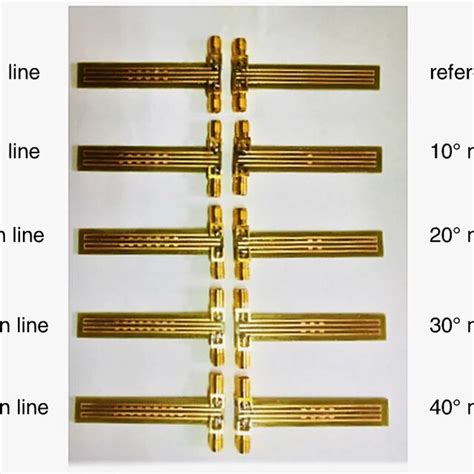 Photograph Of The Fabricated Proposed Differential Phase Shifters With