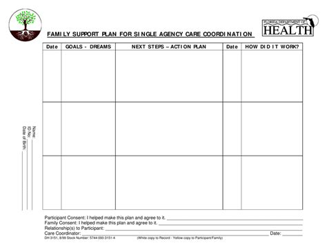 Support Plan Templates Pdf Download Fill And Print For Free