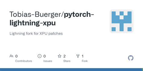 Github Tobias Buergerpytorch Lightning Xpu Lighning Fork For Xpu Patches
