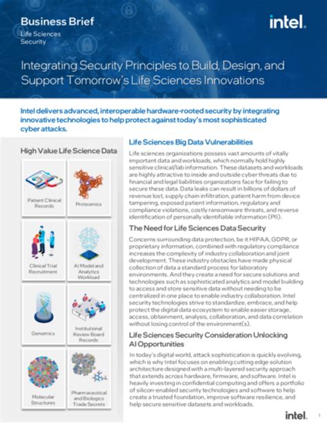 Security In Life Sciences And Duality Business Brief