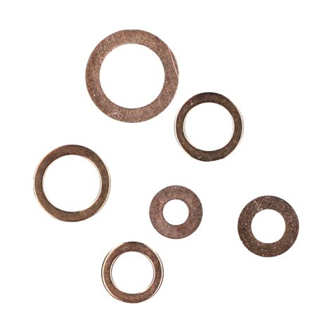 110pc Copper Washer Assortment M6 16 Hydraulic Fitting Seal Sump Rin Ab Tools Online